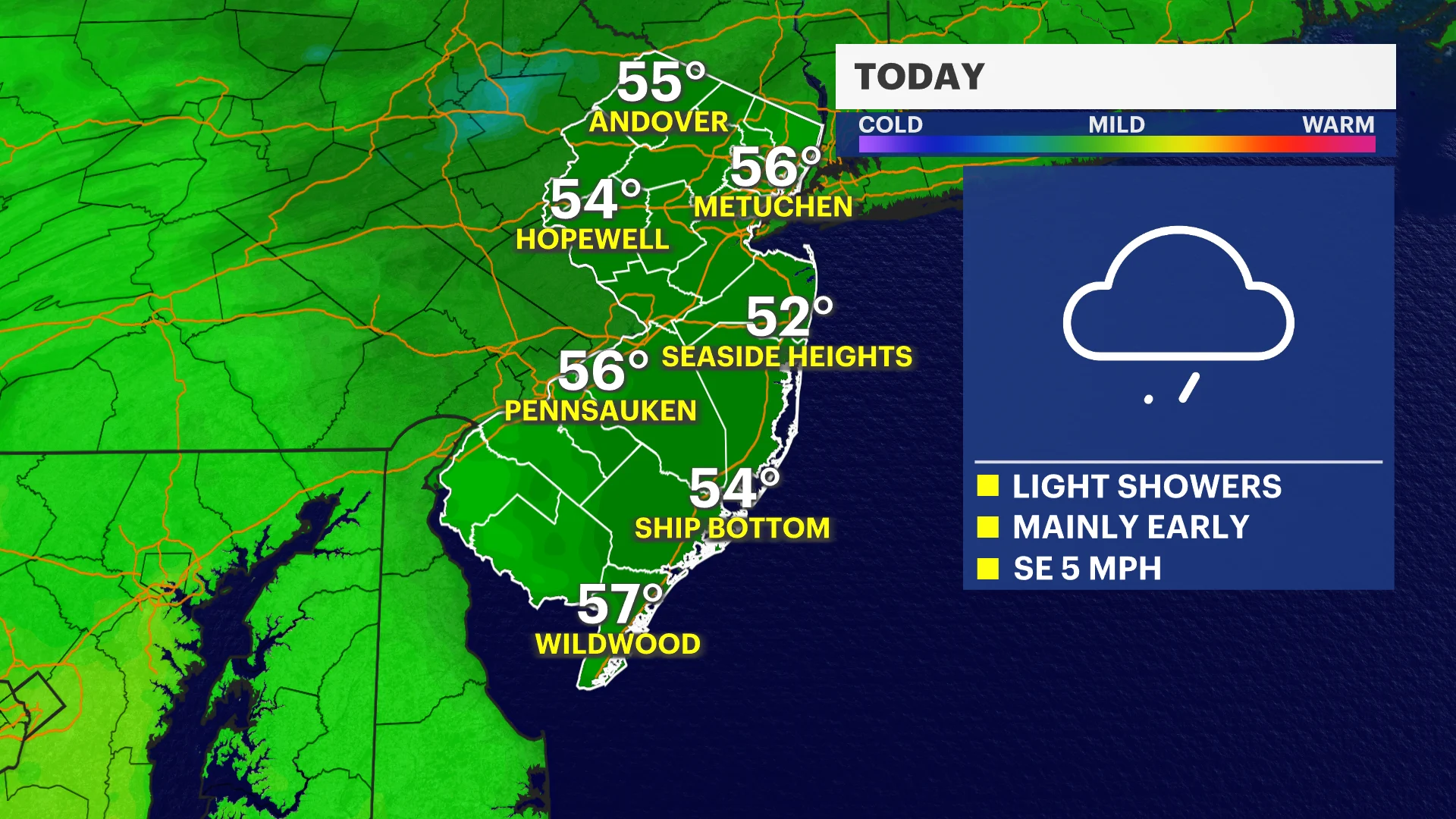 Dry, warmer Monday in New Jersey; more rain on the way Dry, warmer Monday in New Jersey; more rain on the way