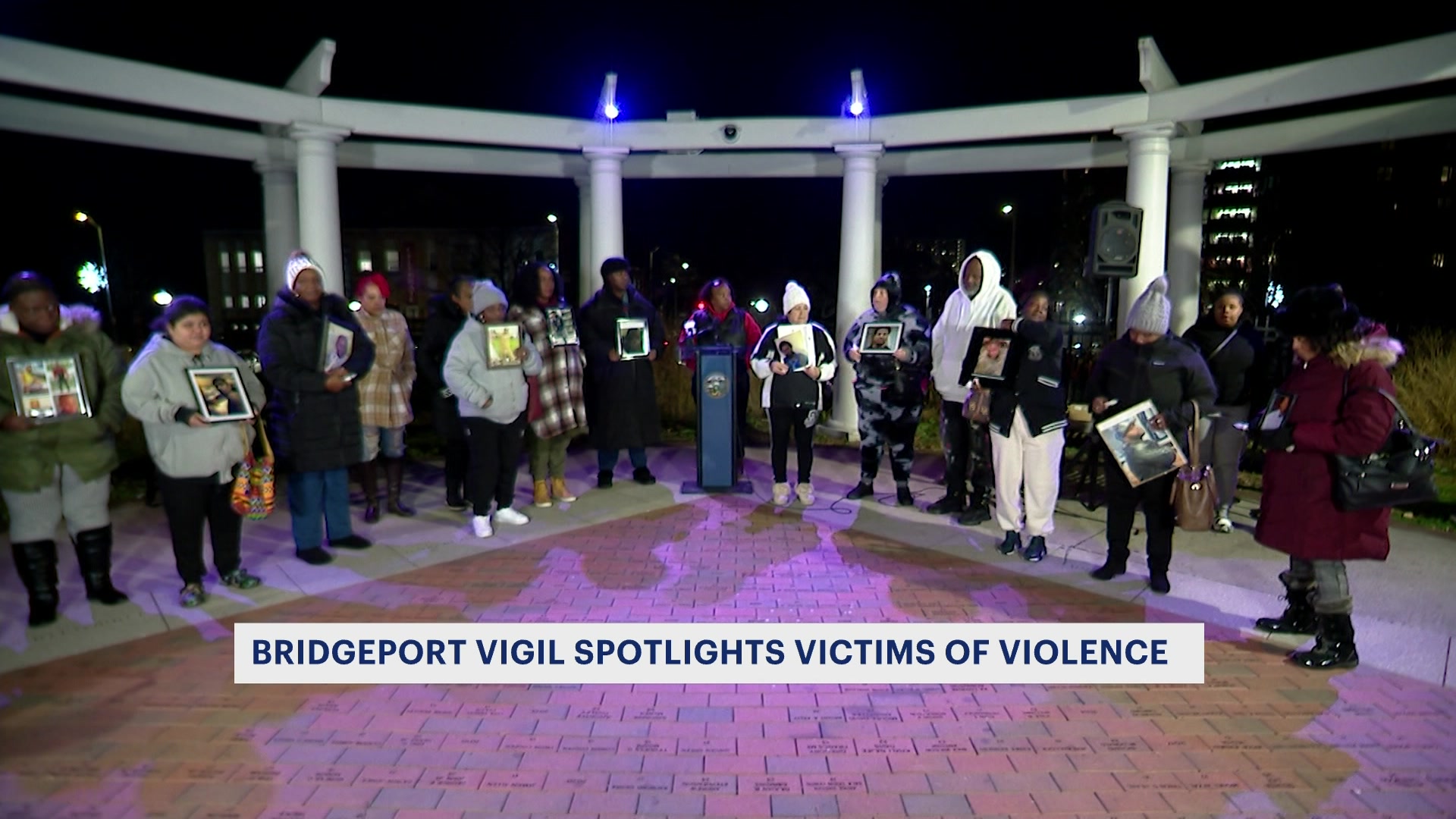 Families of murder victims hold candlelight vigil in Bridgeport during ...