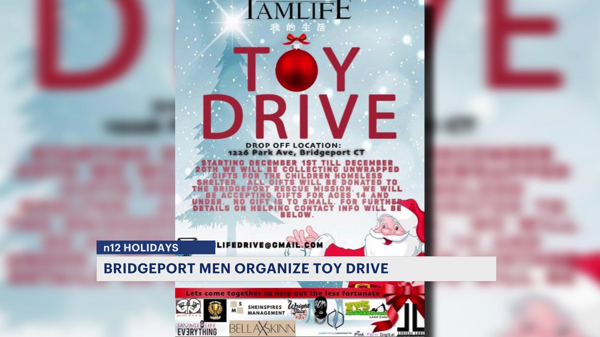 Bridgeport men collect toys for Bridgeport Rescue Mission