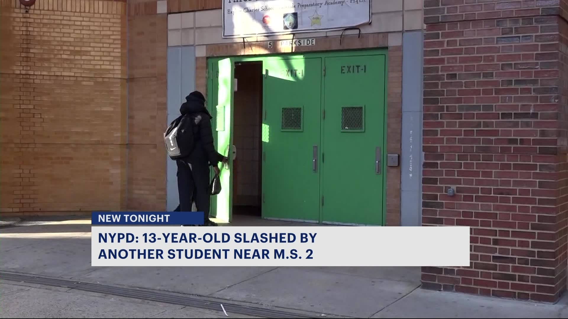 NYPD: 13-year-old slashed outside of MS2 in Brooklyn