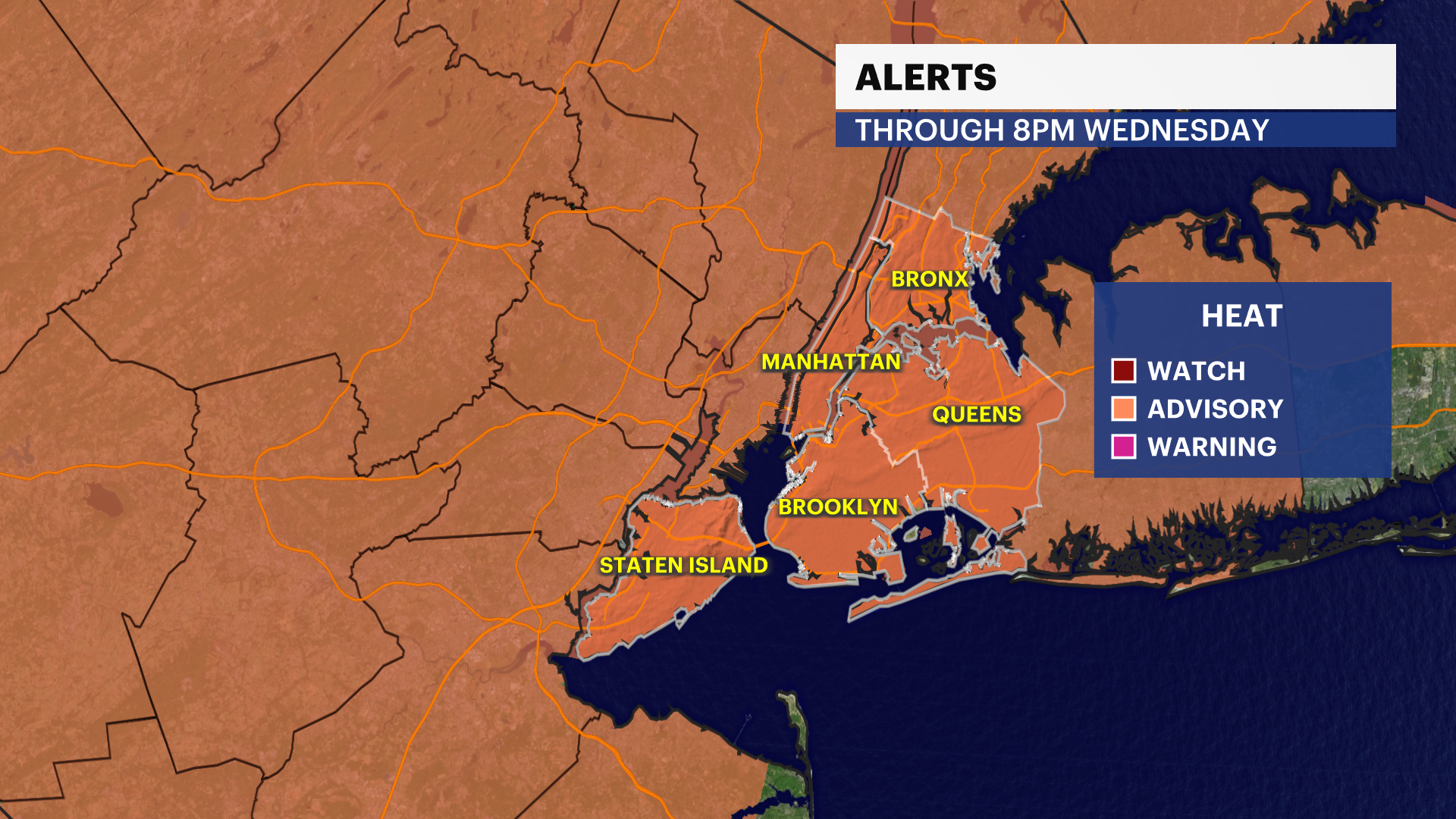 HEAT ALERT: Dangerously hot and humid for the Bronx; Rain and storms ...