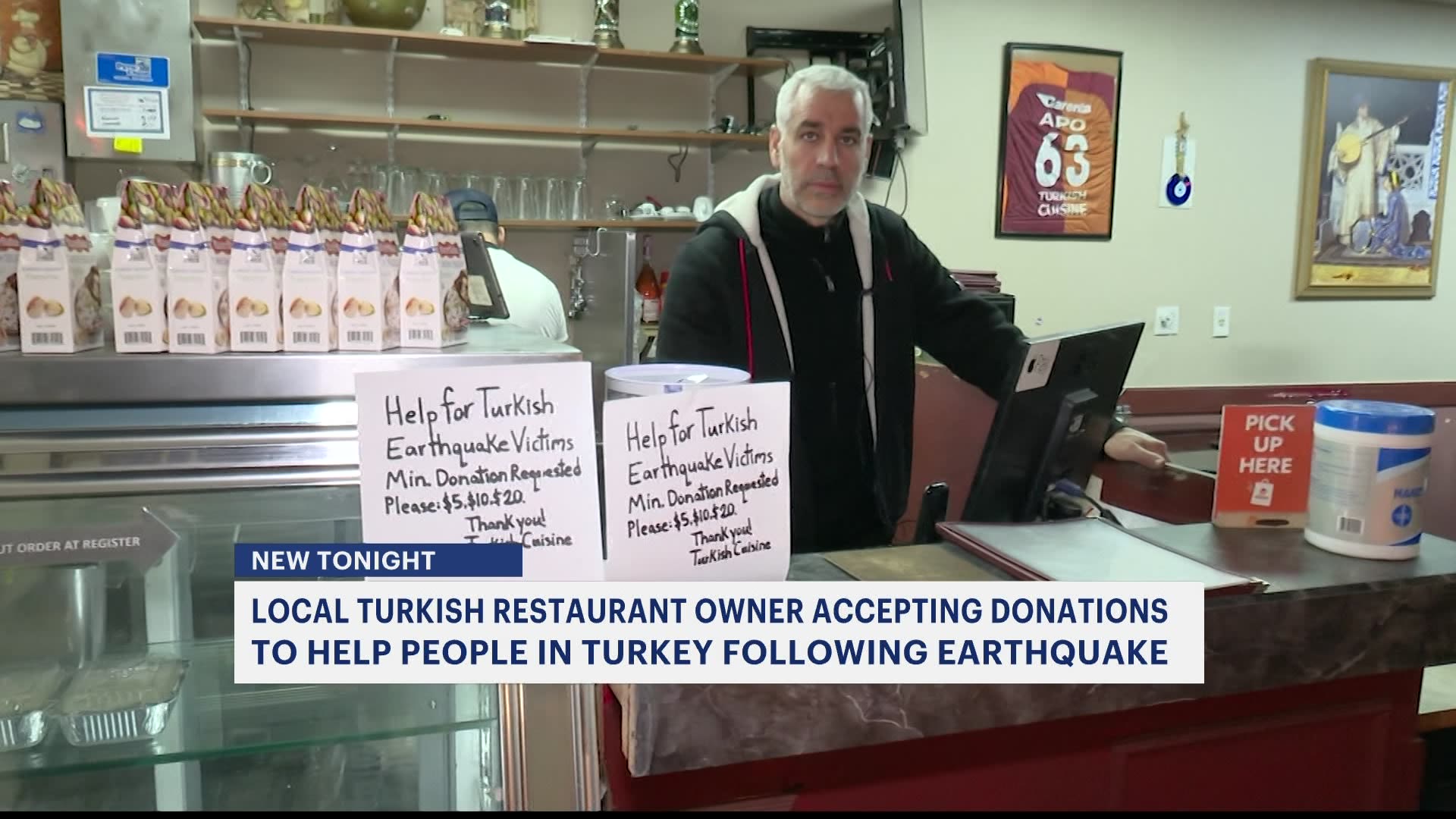 Turkish restaurant owner collects donations to help earthquake victims ...