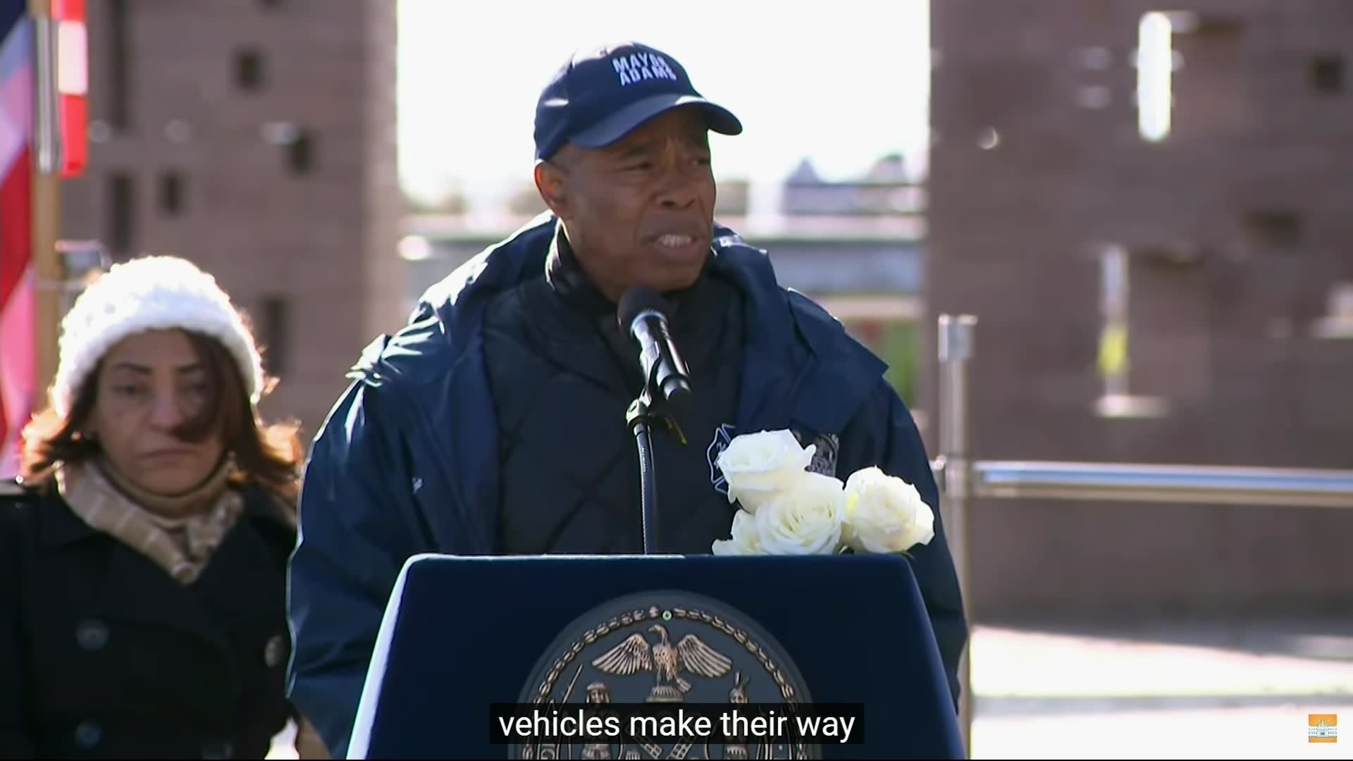 Mayor Adams speaks for first time since FBI raid at Flight 587 memorial ...