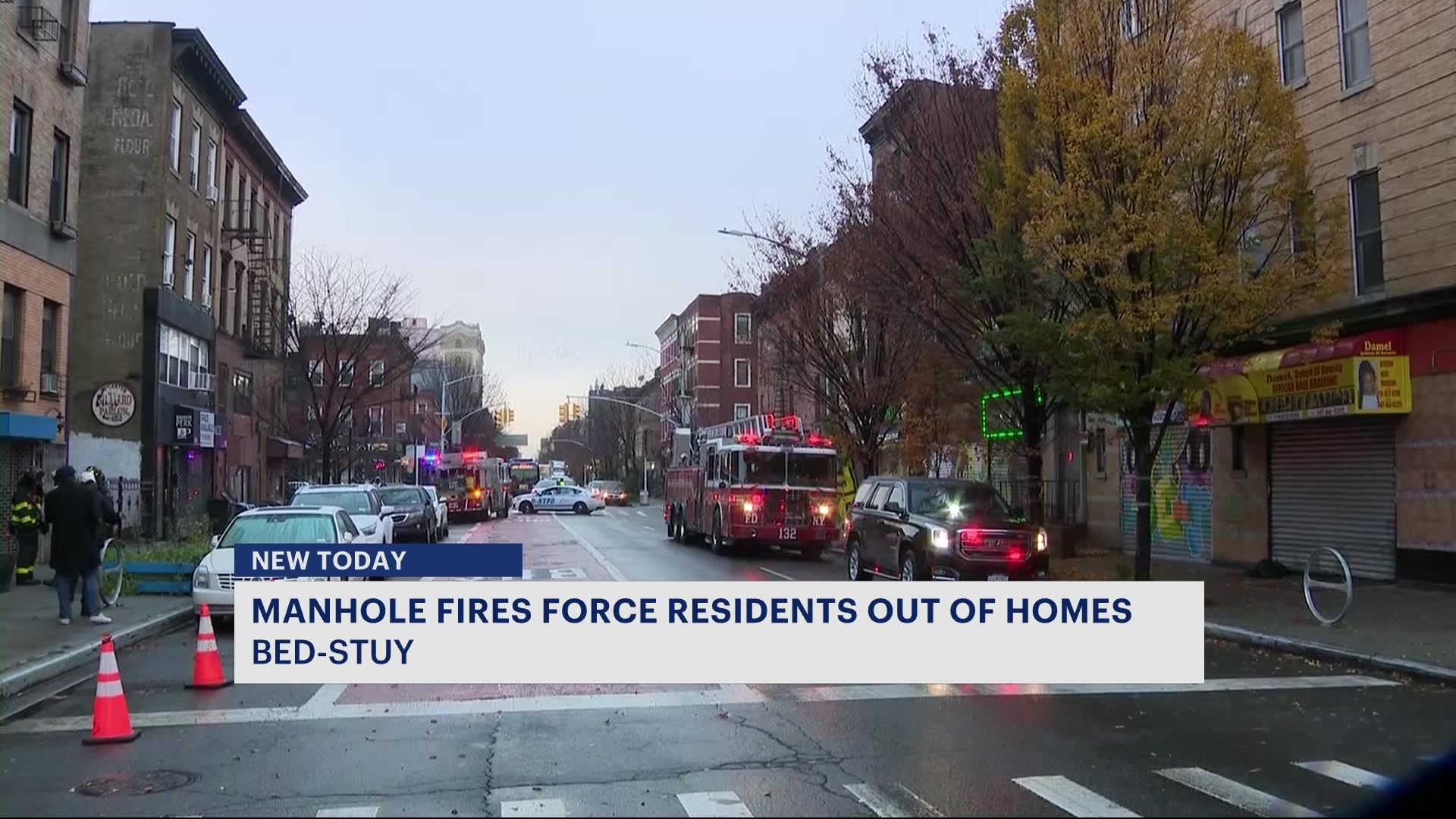 Emergency crews respond to multiple manhole fires in Bed-Stuy