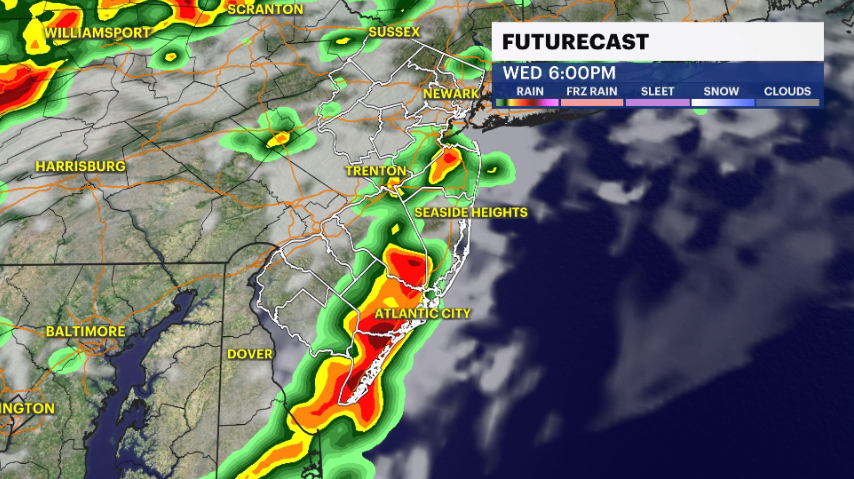 STORM WATCH: Tracking a line of strong storms headed toward NJ for ...