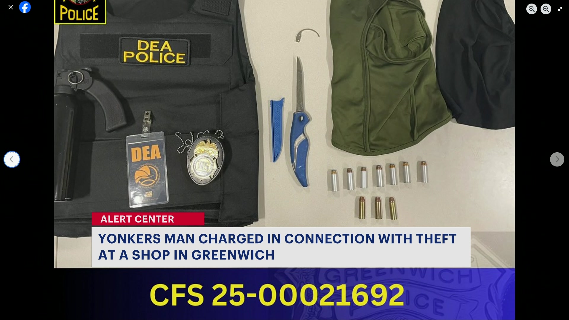 News 12 | Westchester | Tactical Gear Fake Dea Badges Found After ...