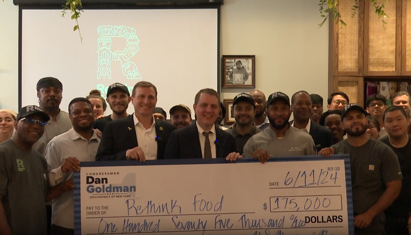Rep. Goldman presents Rethink Food with $175K grant