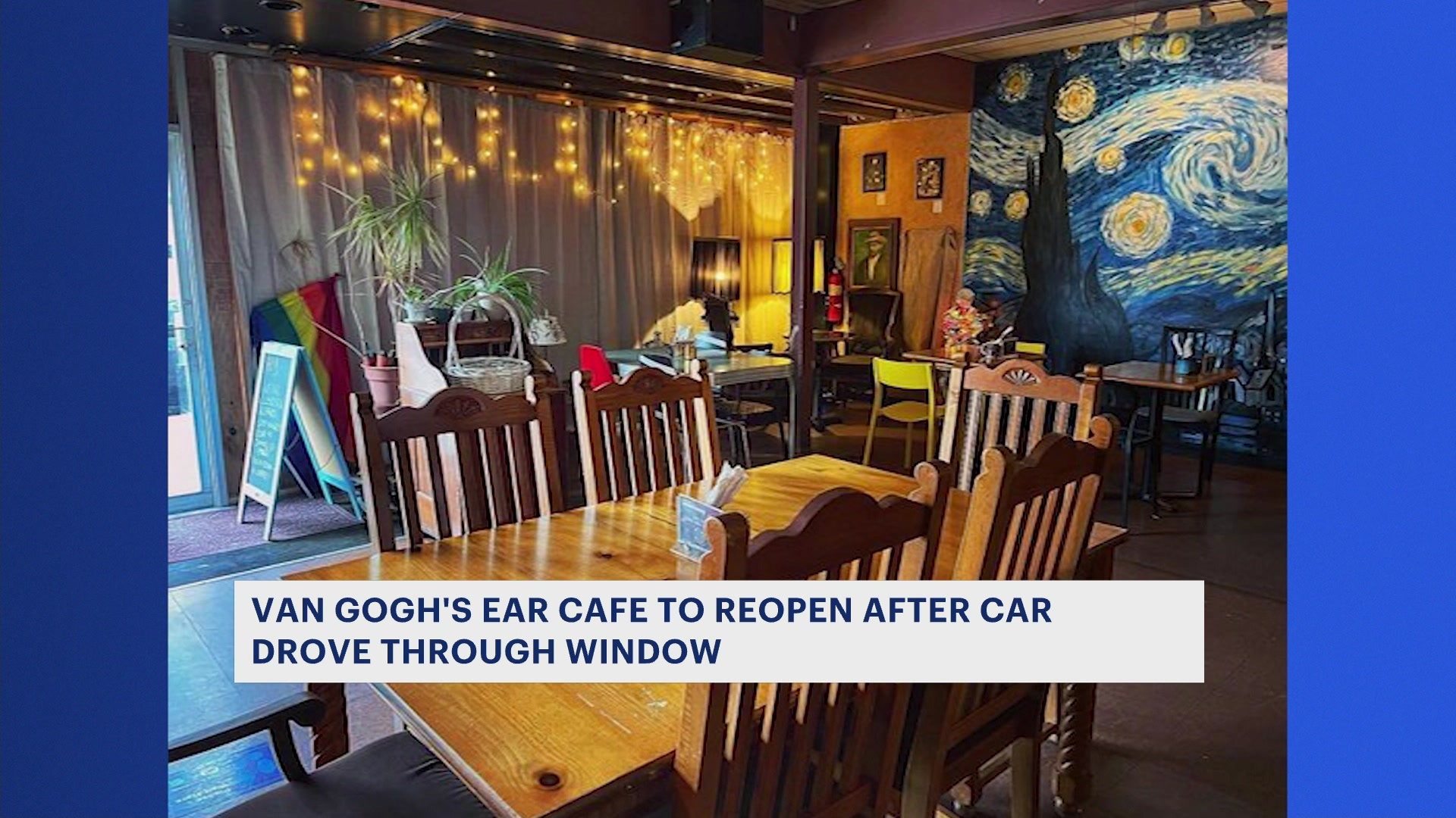 News 12 | Long Island | Van Goghs Ear Cafe Union Nj Reopens After Car ...