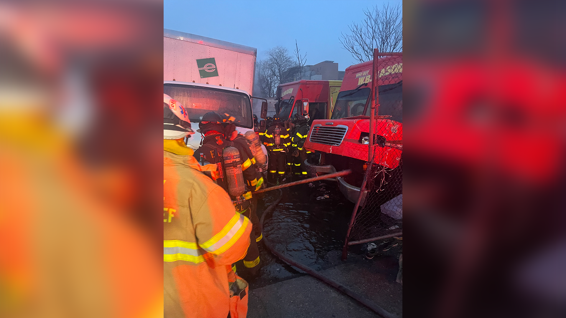 News 12 | Long Island | FDNY crews respond to truck fire in Brownsville