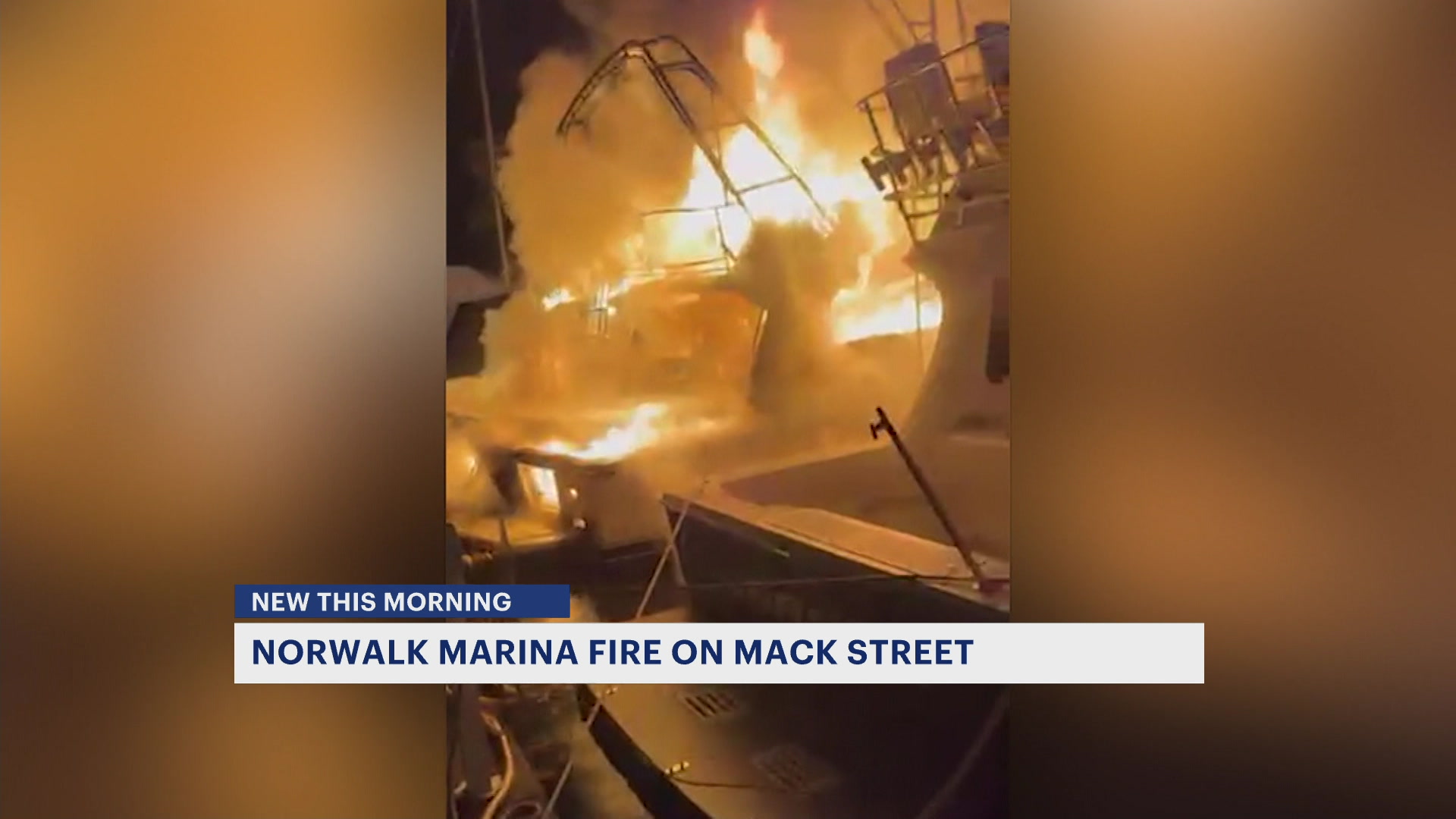 News 12 | Connecticut | Officials Large Boat Catches Fire Spreads To ...