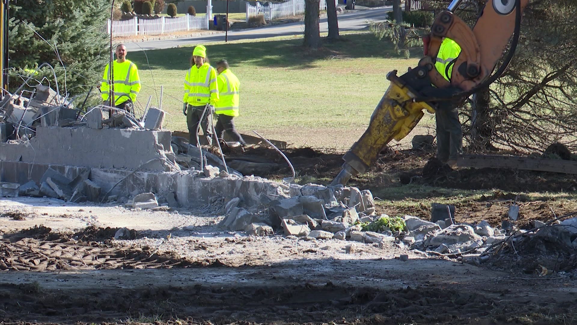 9/11 memorial wall taken down in Greenburgh