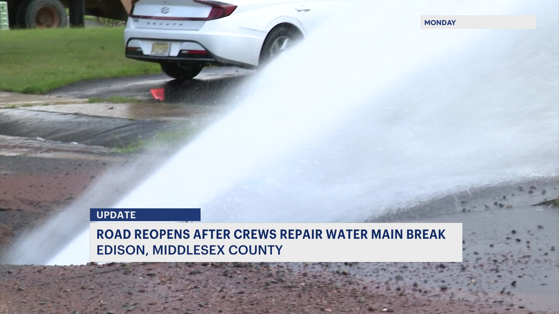 Woodbrook Drive in Edison reopens following major water main break