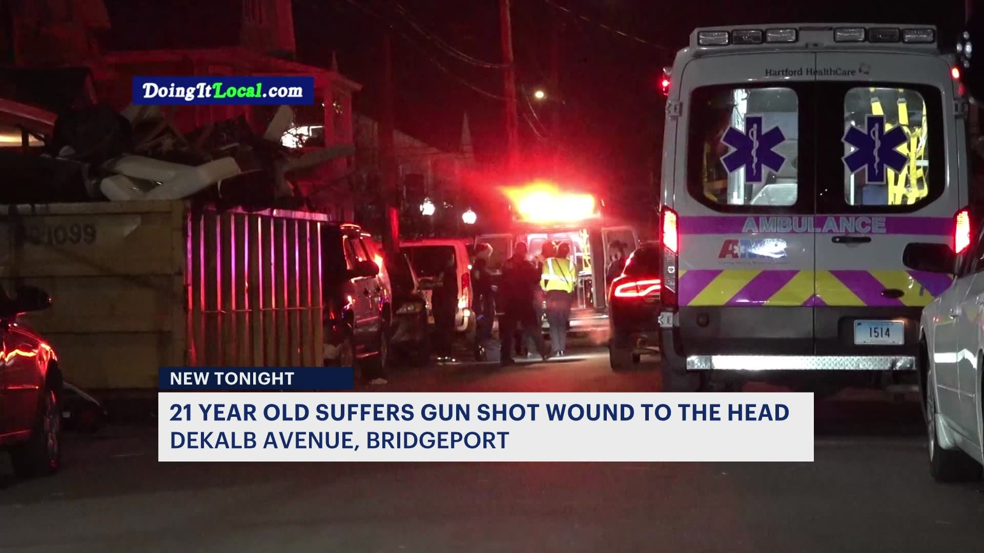 Bridgeport police: Naugatuck man grazed in head by bullet