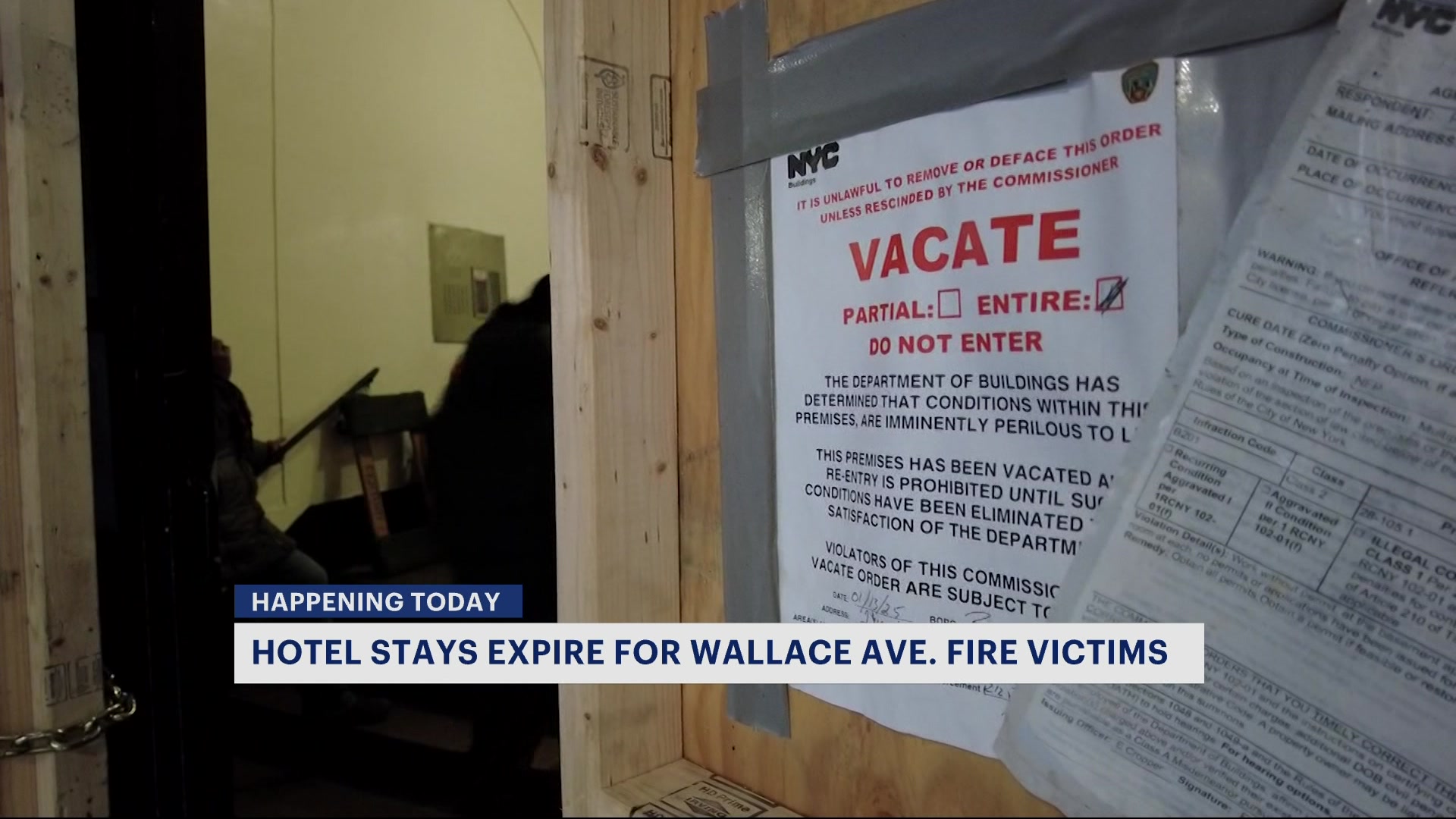 News 12 | The Bronx | Hotel stay expires for Wallace Avenue fire victims