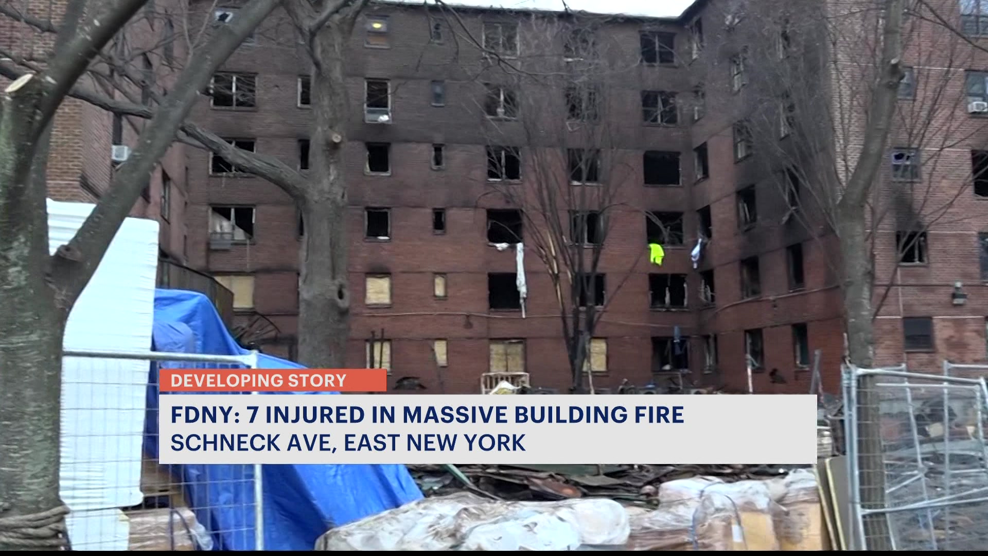 Dozens displaced after massive fire tears through East New York ...