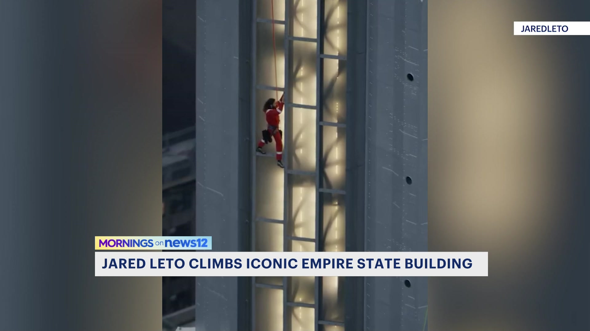 Jared Leto climbs iconic Empire State building