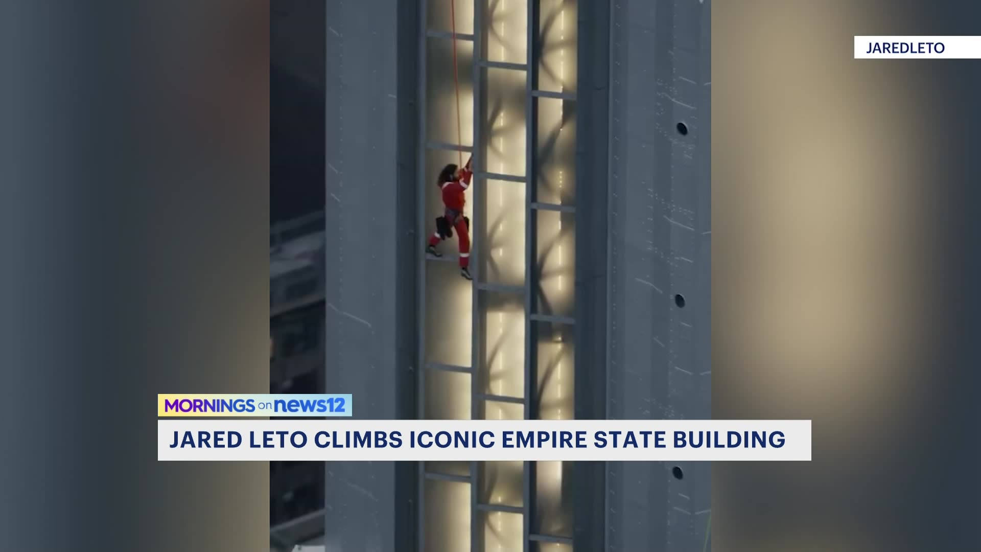 Jared Leto climbs iconic Empire State building