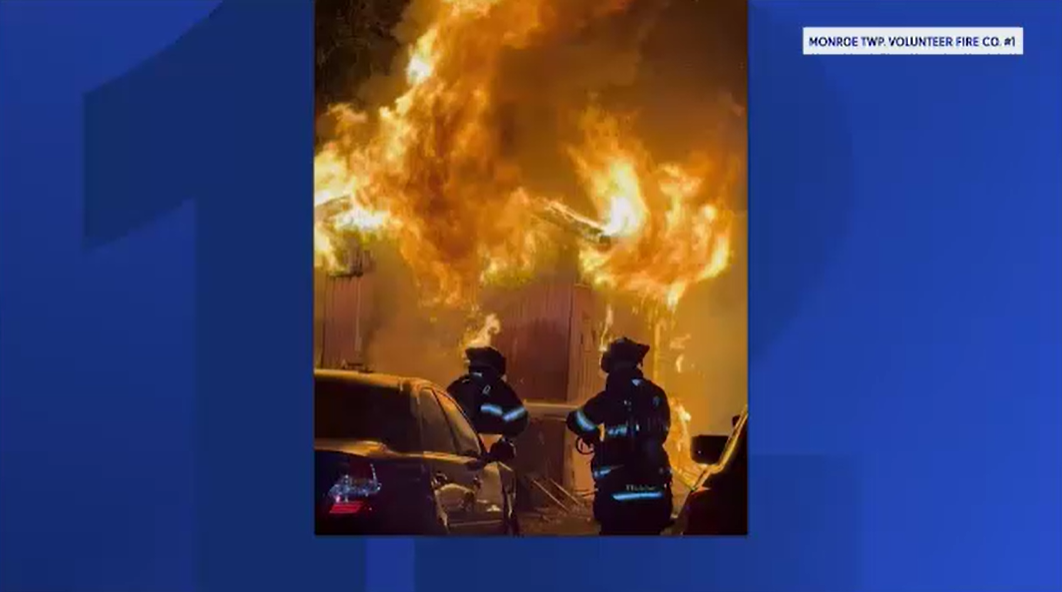 News 12 | New Jersey | Shed Fire Prompts Major Response In Monroe Township