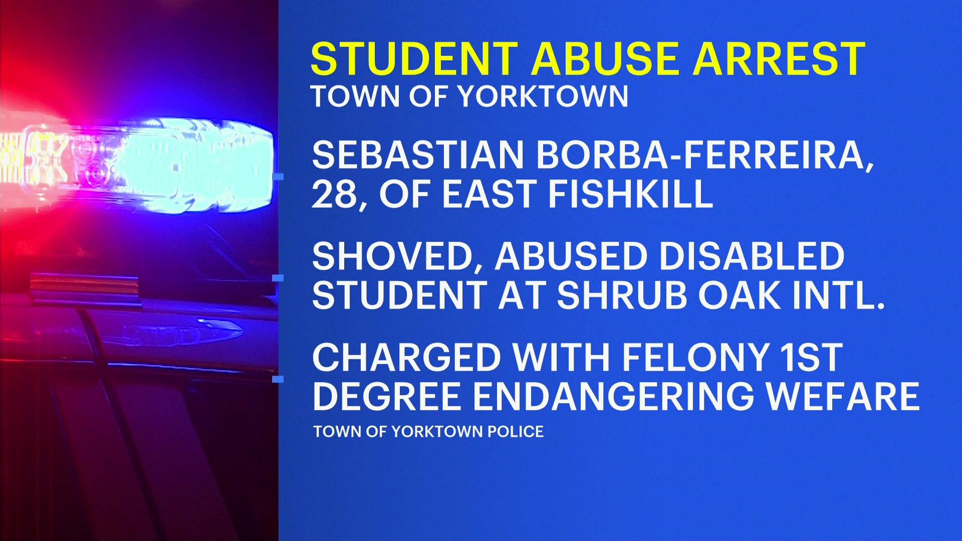 News 12 | Hudson Valley | Yorktown School Employee Arrested For Abusing ...