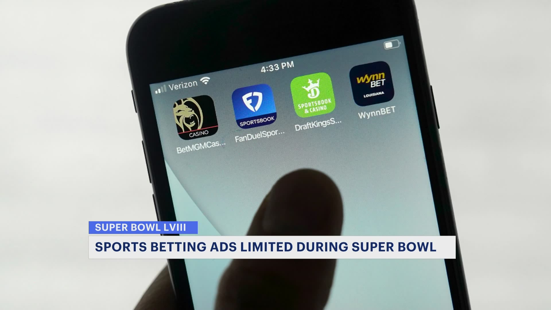 NFL says Super Bowl viewers will only see 3 sports betting ads during ...