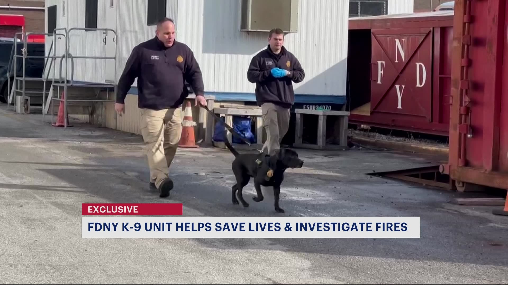 FDNY K-9 unit saves lives and investigates arson