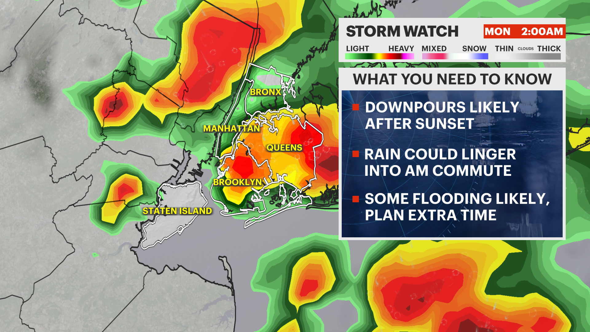 News 12 | Bronx | Storm Watch Heavy Rain In Nyc Brings Risk For Flash ...