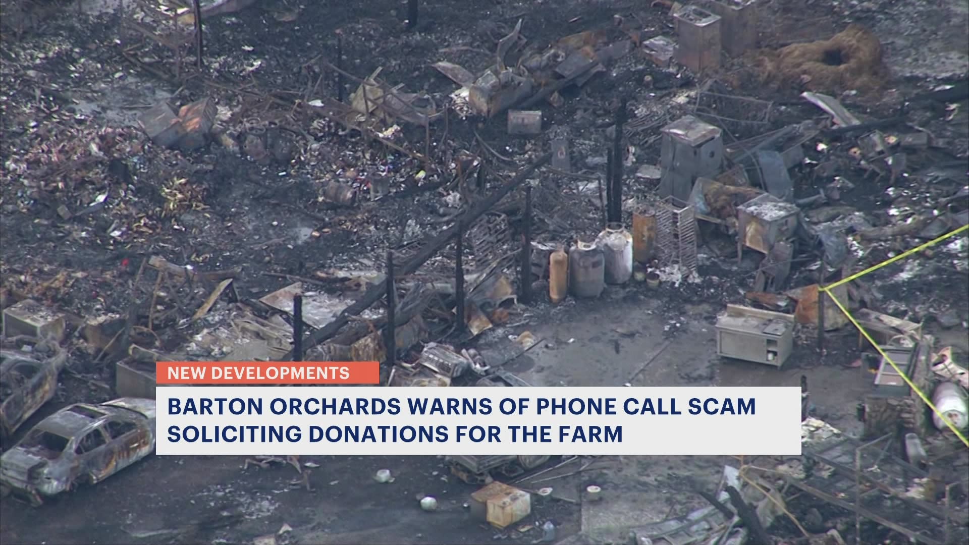 SCAM ALERT: Barton Orchards says fake fundraising calls made since fire