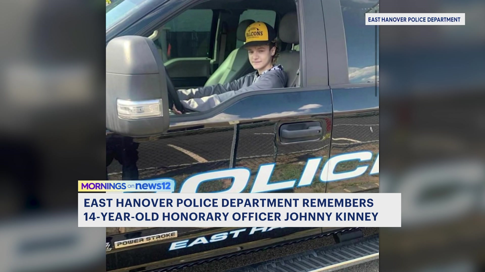 14-year-old honorary police officer Johnny Kinney remembered