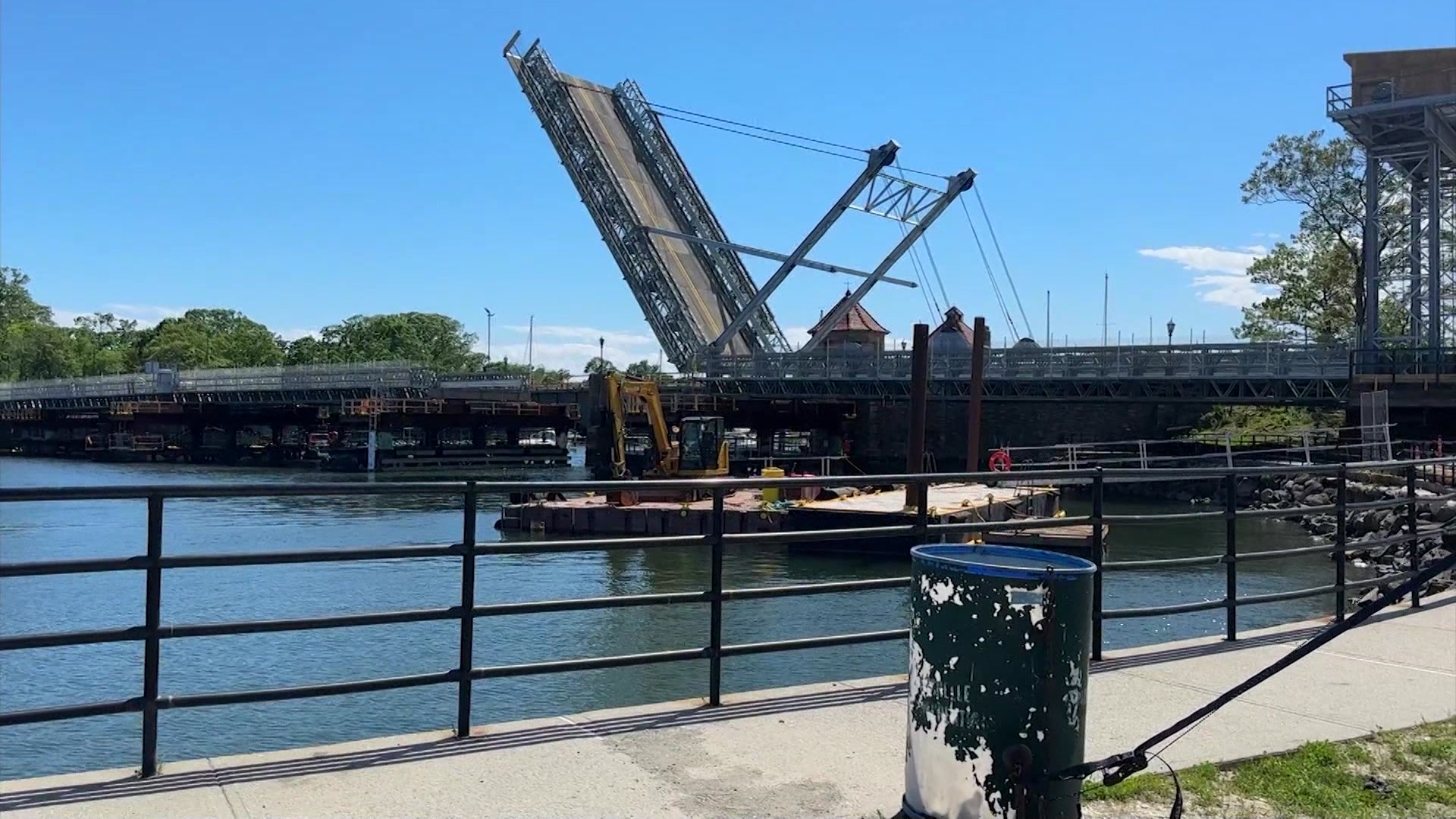 Temporary Glen Island Bridge now open to pedestrians and vehicle traffic