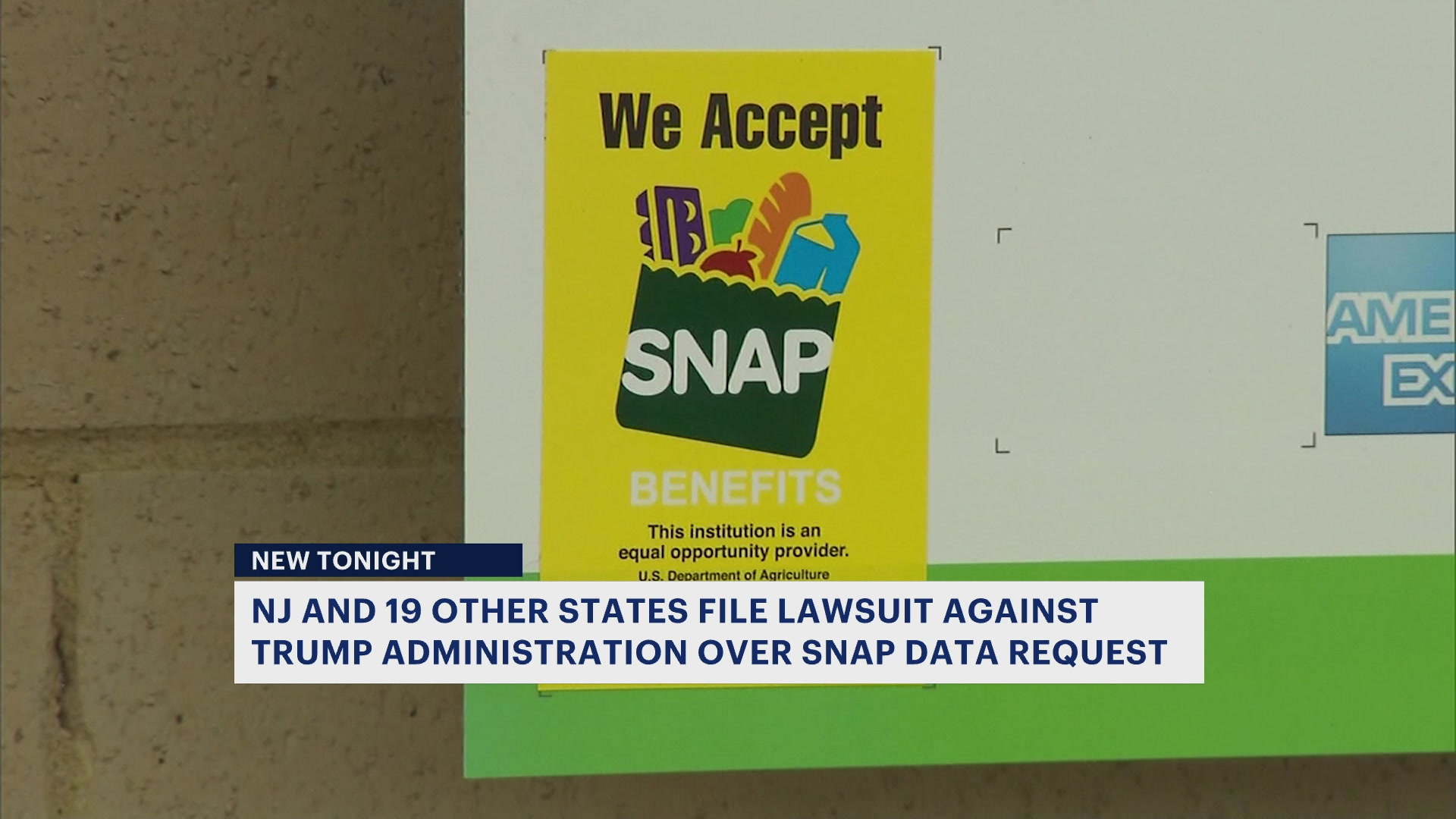 NJ joins 19 other states in lawsuit over SNAP information