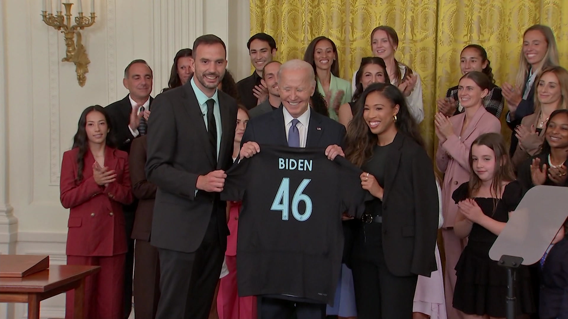 Gotham Football Club honored at the White House for championship victory