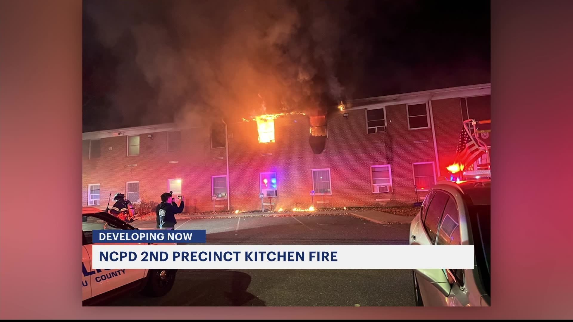 Flames tear through Nassau Police's Second Precinct; building a total loss