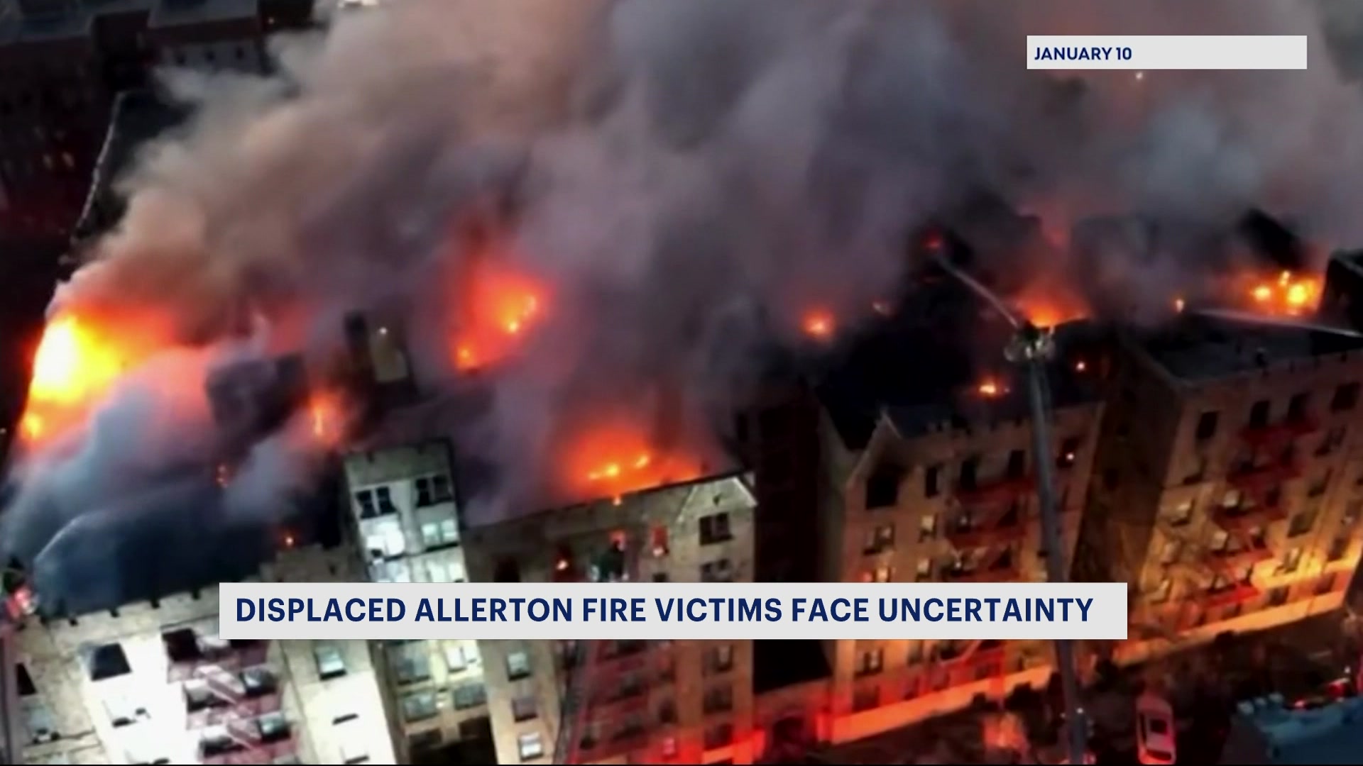 News 12 | The Bronx | Families displaced by Allerton fire face uncertainty