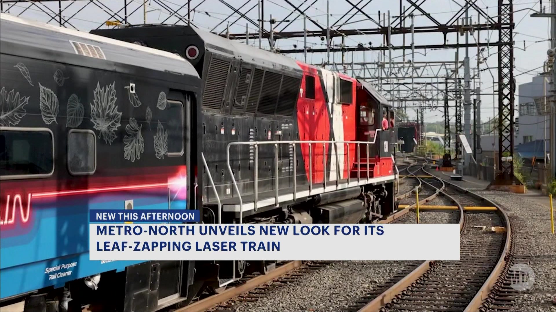 Metro-North's leaf-zapping laser train gets a striking new look