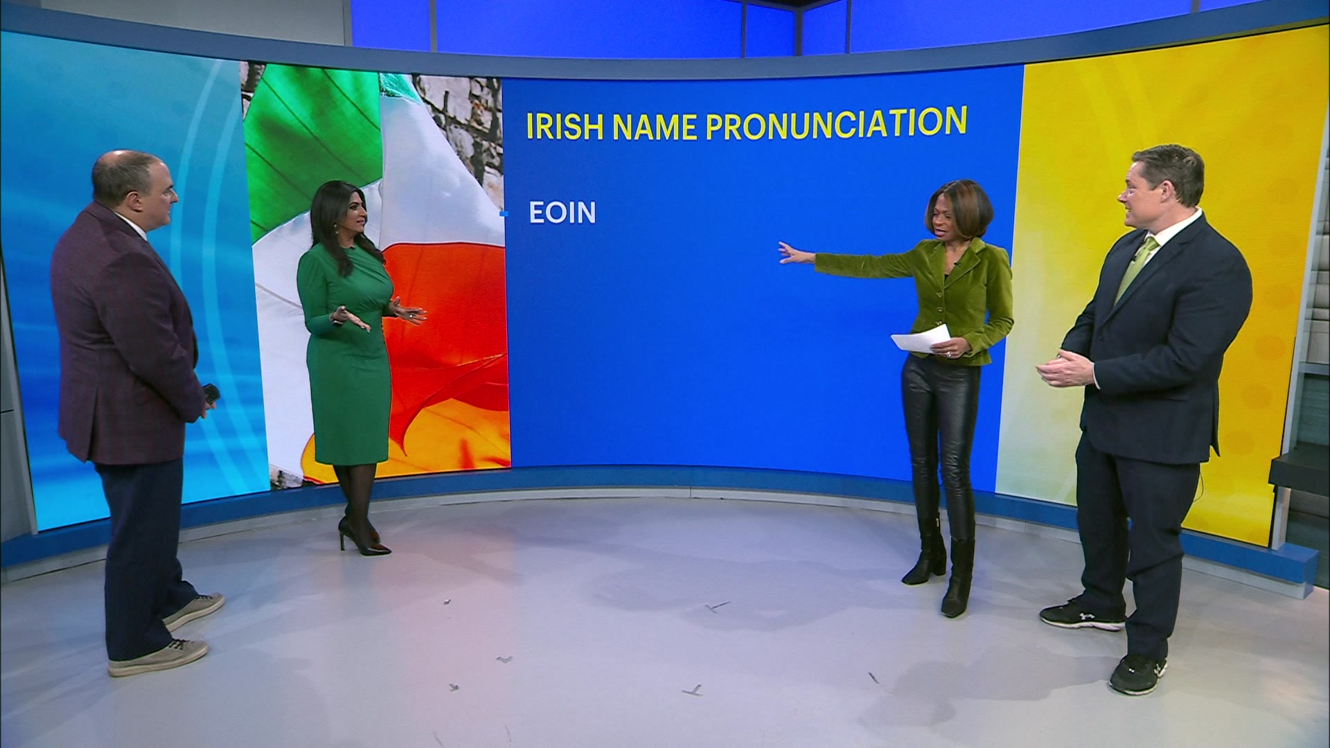 Watch: News 12 morning anchors try pronouncing popular Irish names