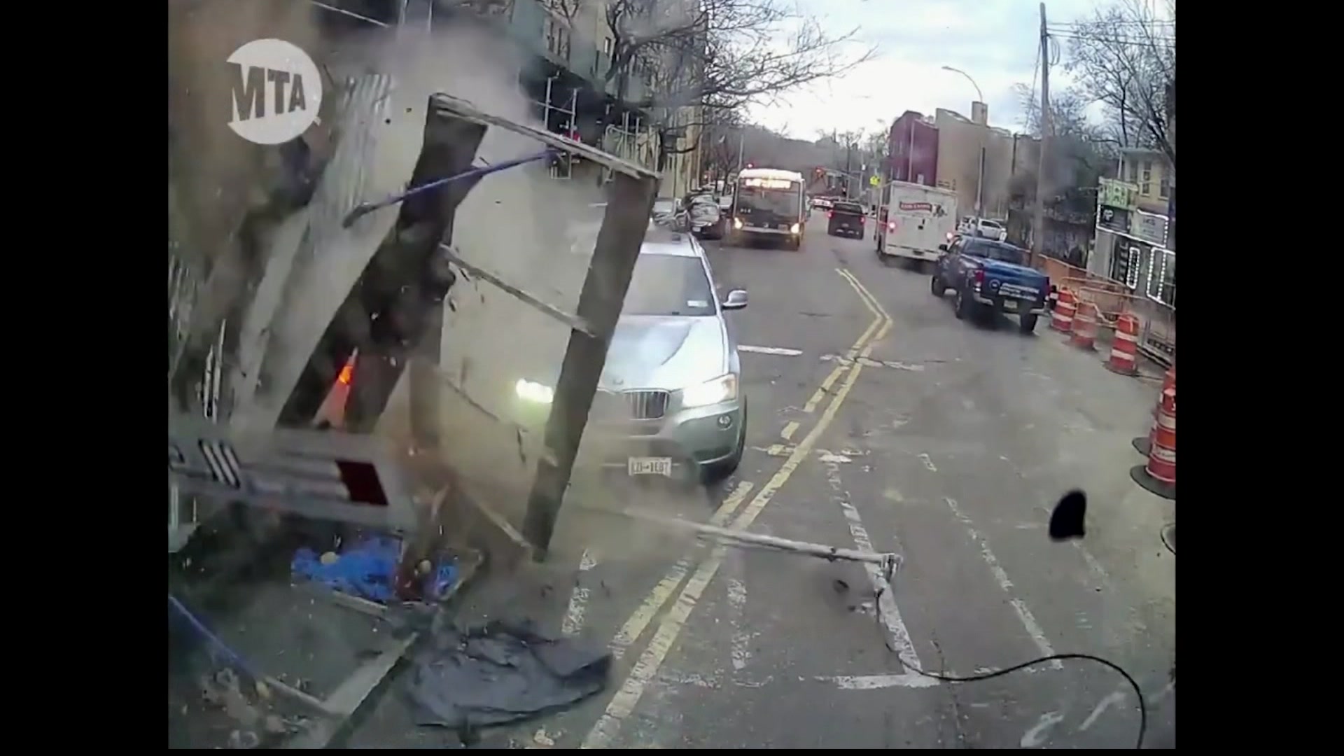 MTA releases bus camera footage moments before Morris Heights building ...