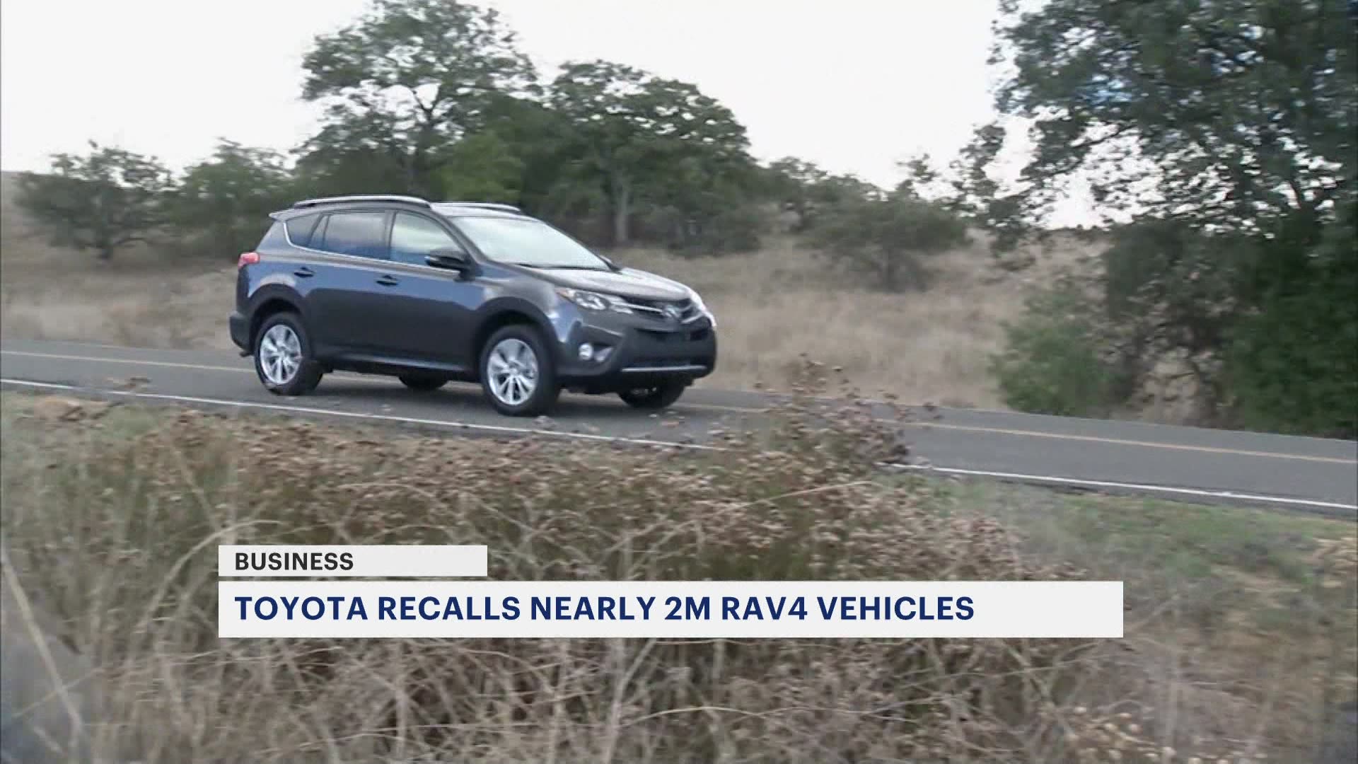 Toyota recalls nearly 1.9M RAV4s to fix batteries that can move during ...