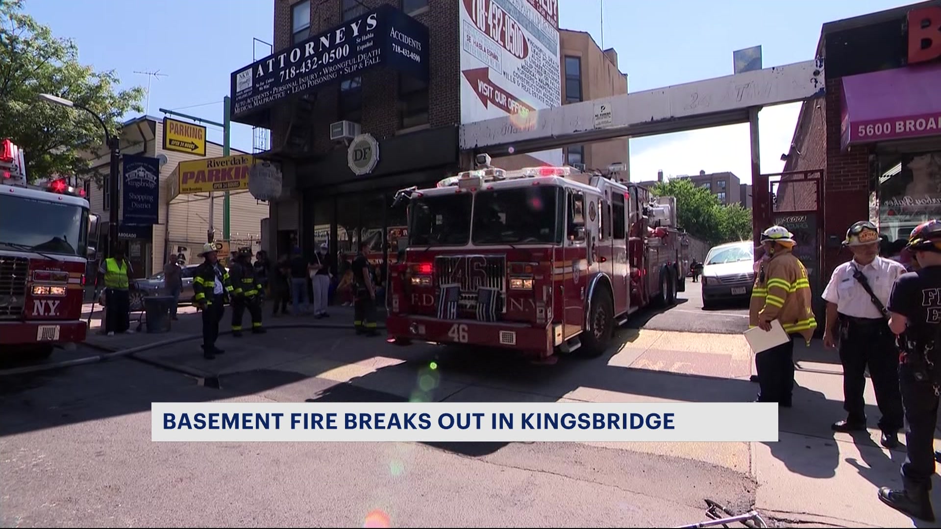 Firefighters respond to basement fire in Kingsbridge