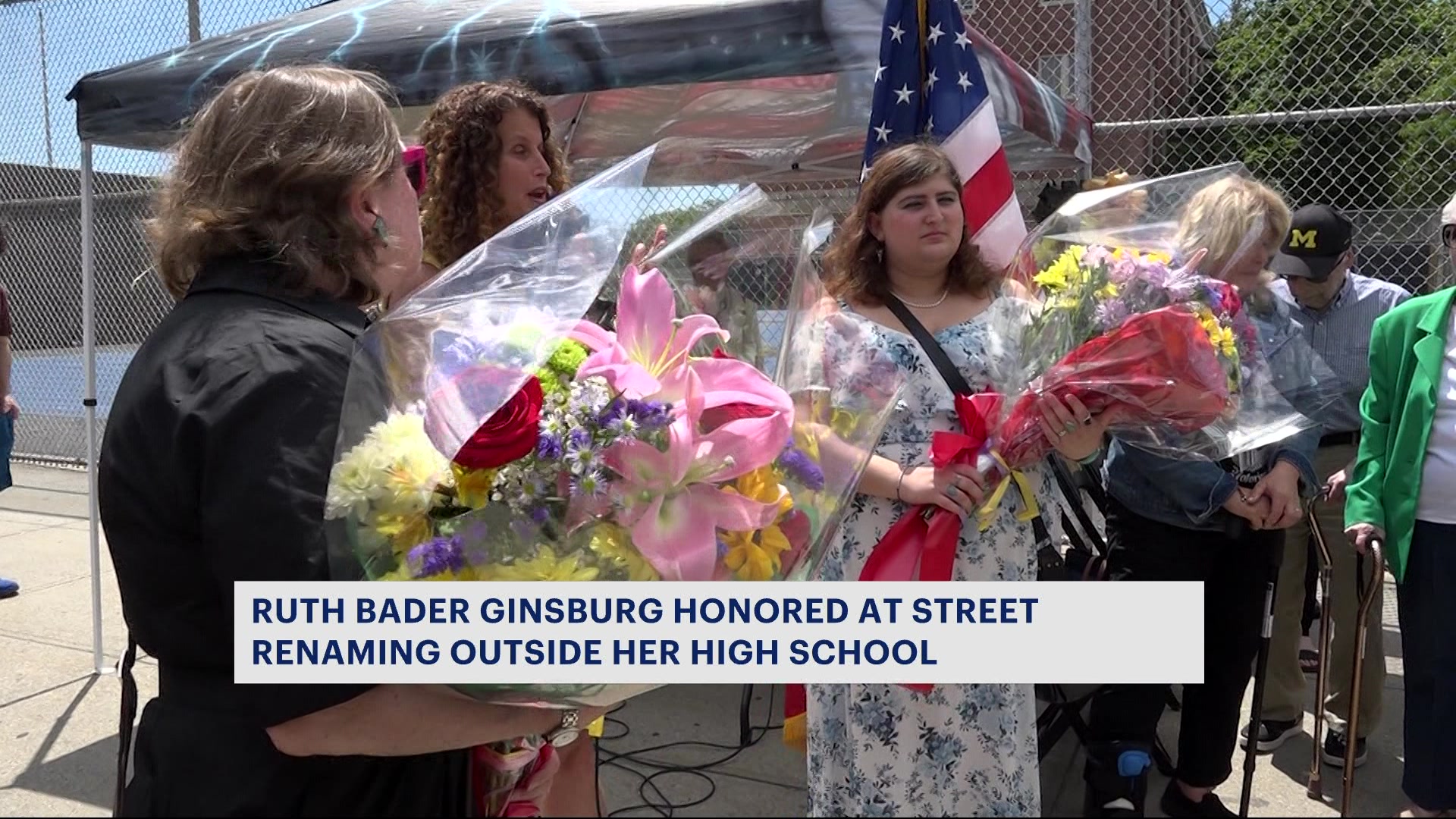 James Madison HS alumni honor Ruth Bader Ginsburg with street renaming