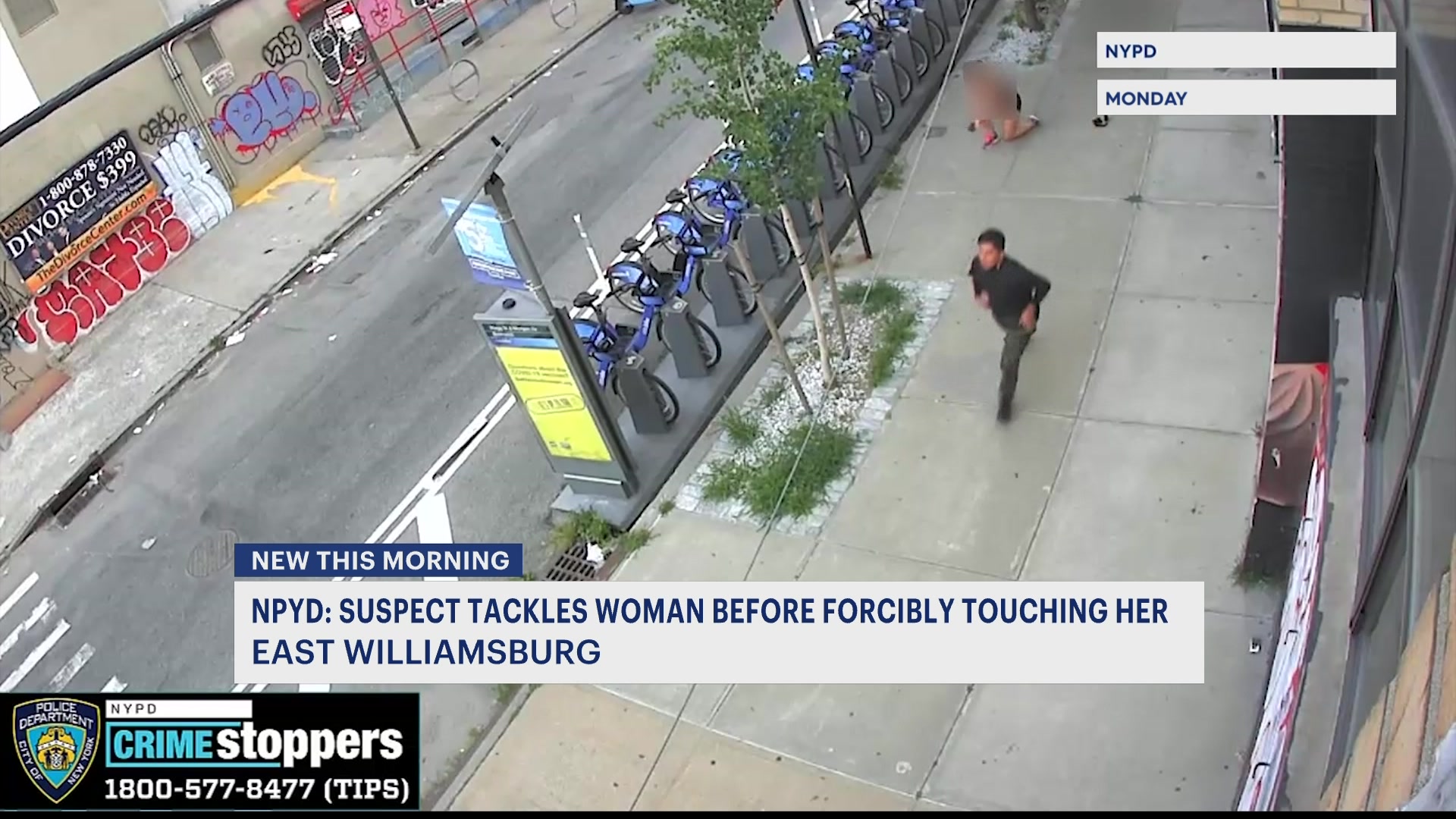 Police: Video shows man jumping on top of, forcibly touching woman
