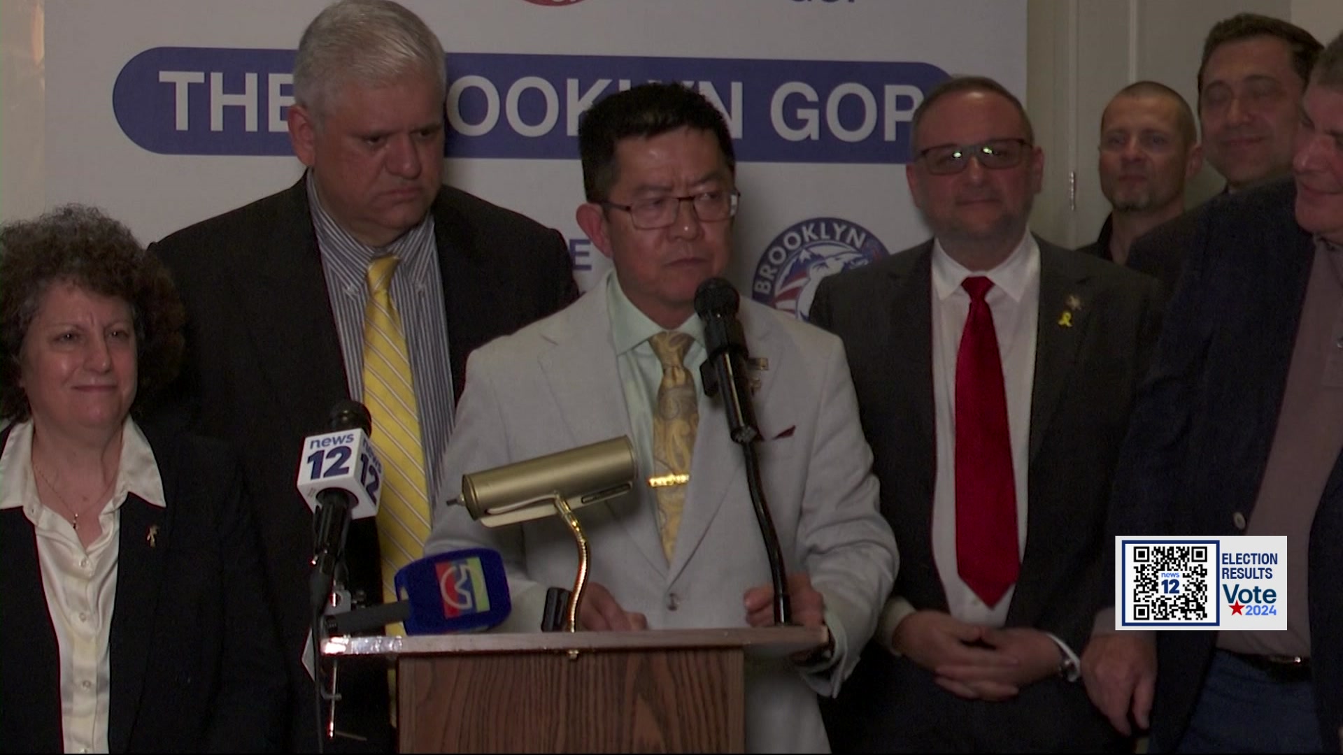 Brooklyn Republicans celebrate Stephen Chan's victory in Senate District 17