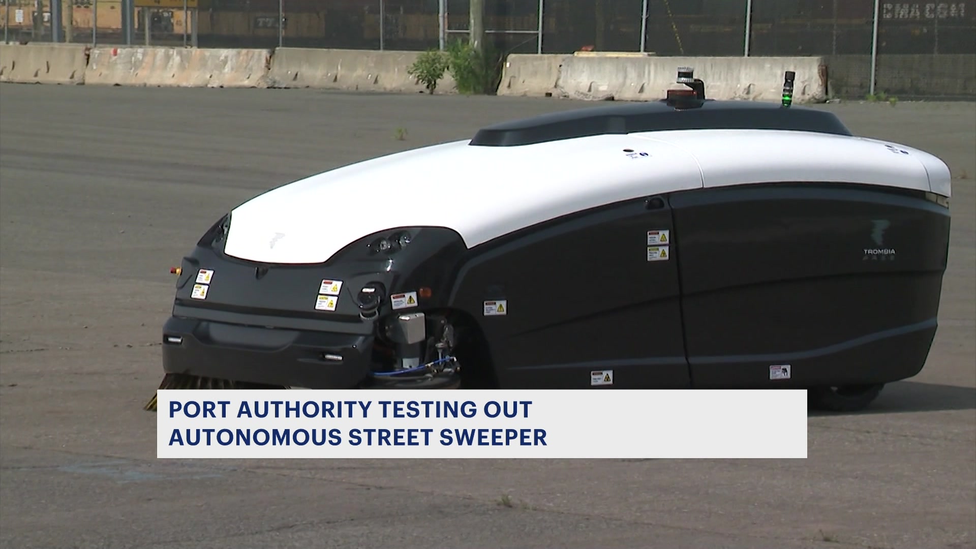 Port Authority testing out auto street sweeper system