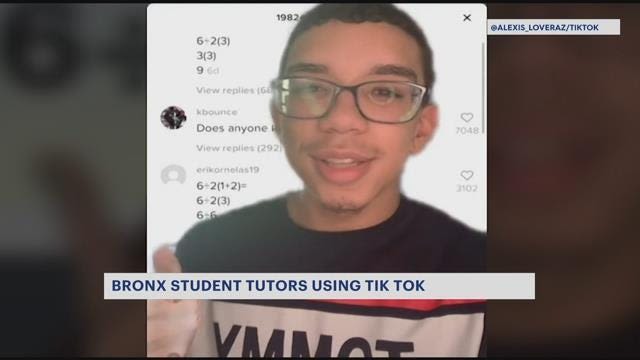 Bronx teen earns nickname 'Tik Tok Tutor' for using app for education