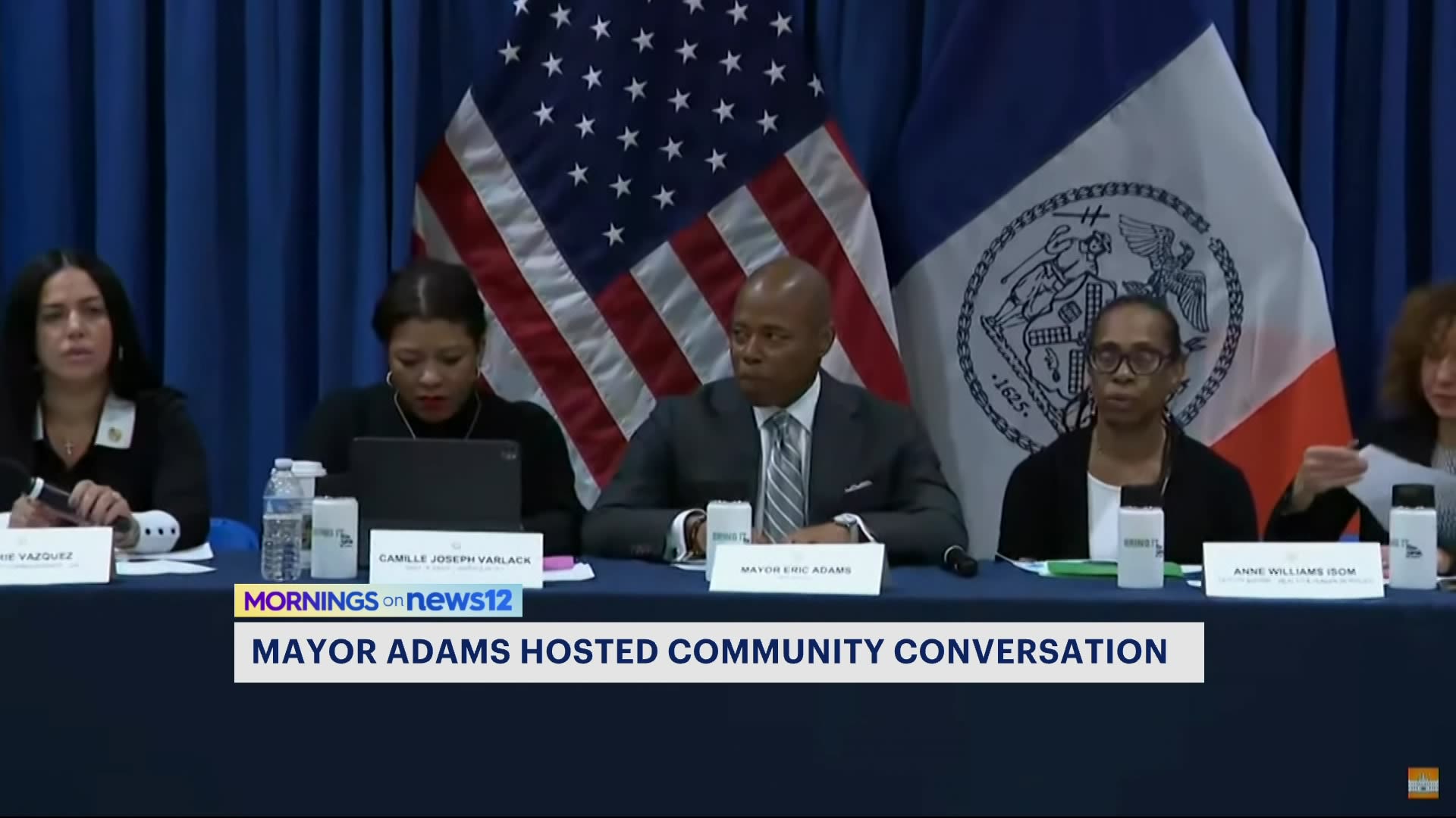 Mayor Adams hosts community conversation event at M.S. 88 in Park Slope