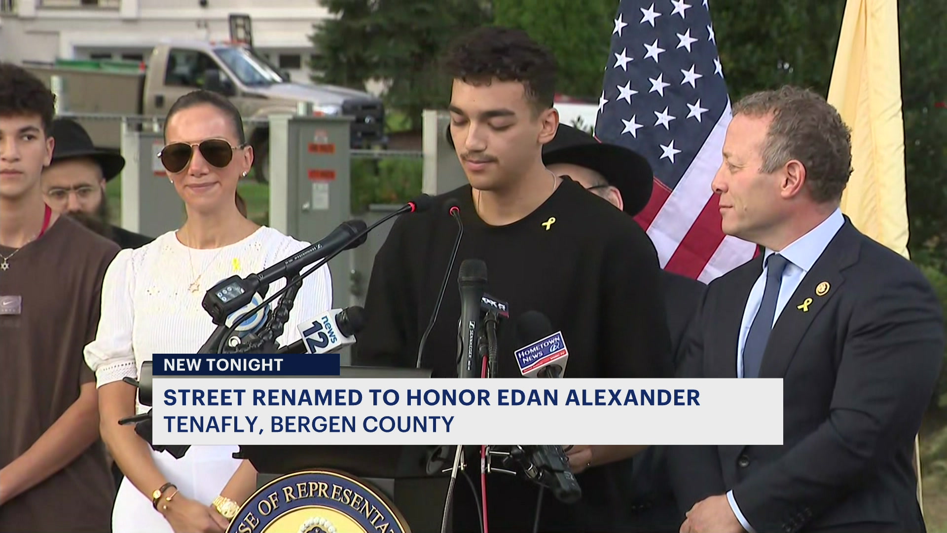 Street renamed in Tenafly for Edan Alexander who was held hostage by Hamas