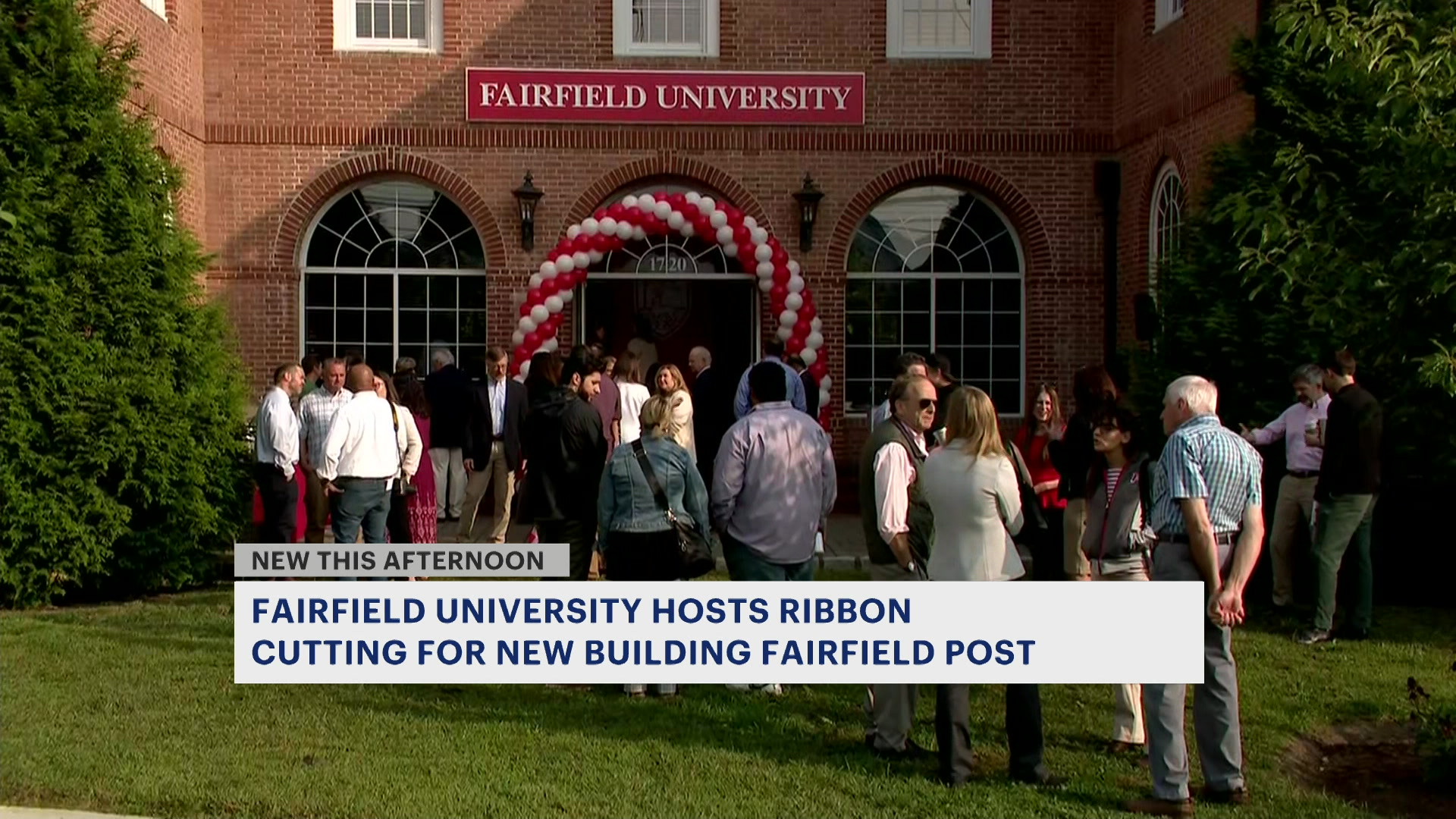 News 12 | Connecticut | Fairfield University Holds Ribbon Cutting For ...