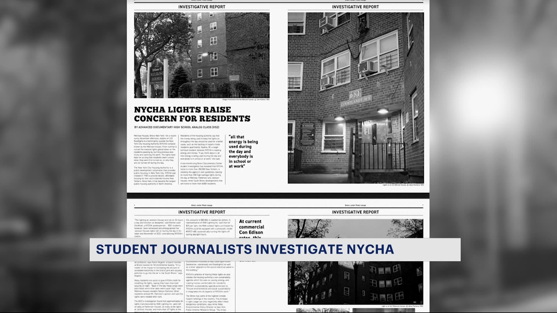 Young journalists put spotlight on city housing agency in student newspaper