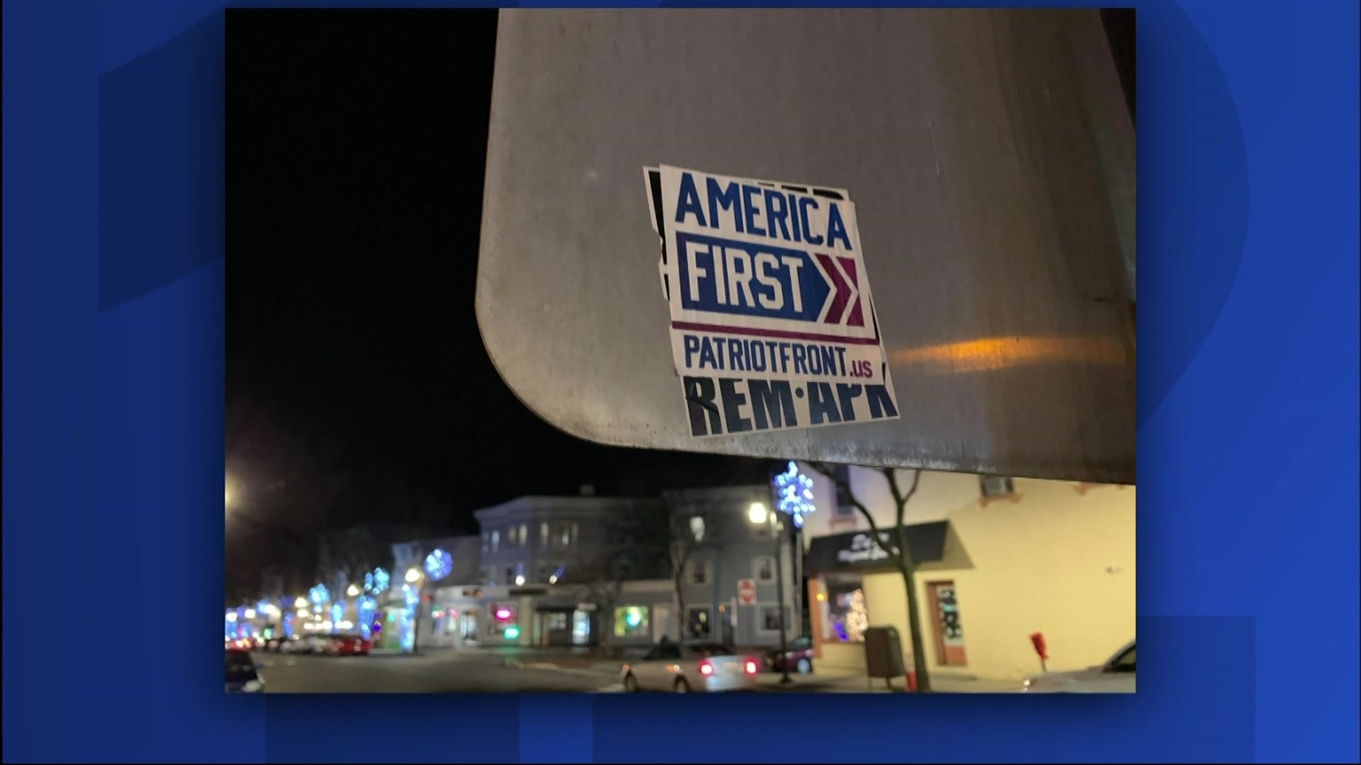 News 12 | Westchester | Stickers Linked To White Supremacist Group ...
