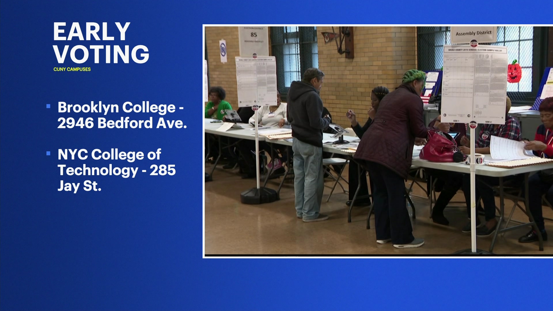 Brooklyn sites open for early voting for Primary Election Day