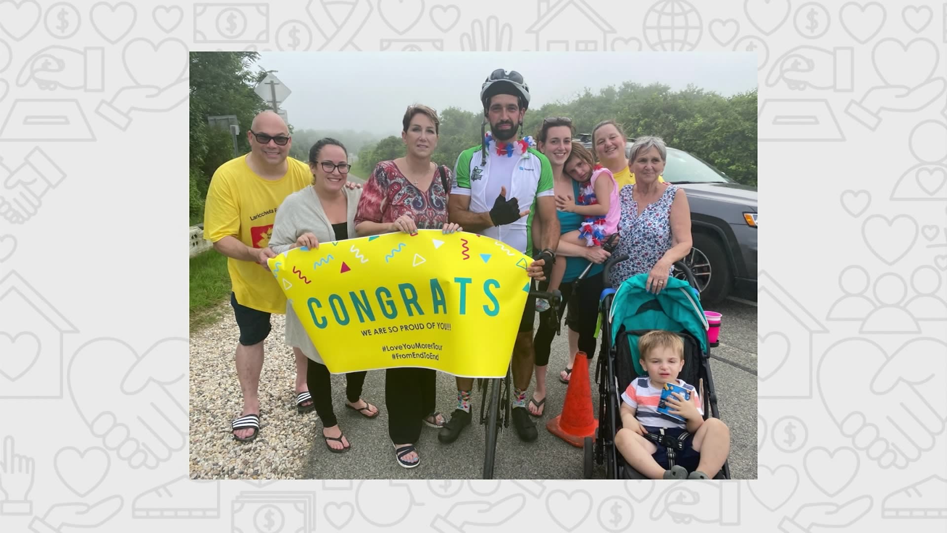 Holbrook man goes the distance on 2 wheels in memory of those impacted ...